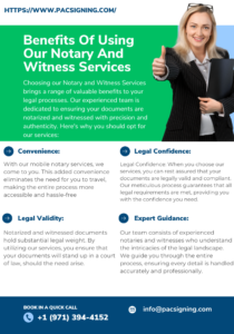 Notary and Witness Services In Oregon | Pac Signing Notary