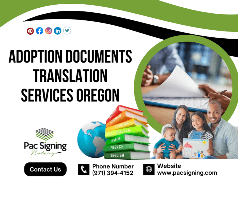 Adoption Documents Translation Services Oregon | Pac Signing